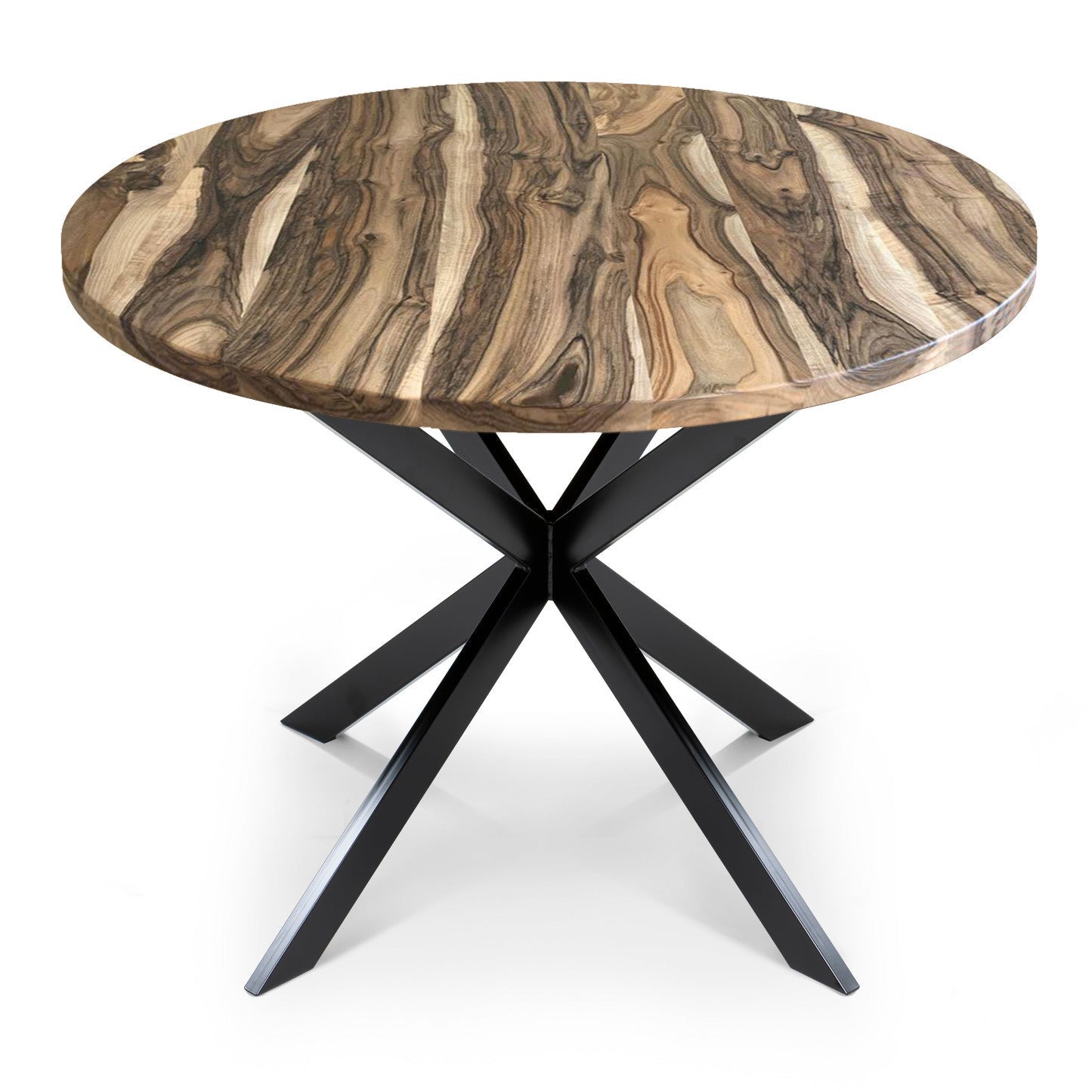 Round Walnut Dining Table, 4-10 Seater | S10Home